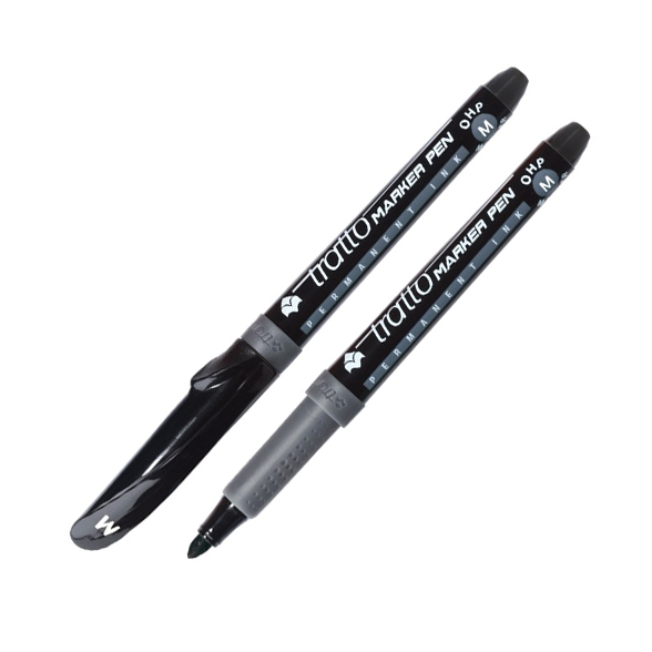 Marker Tratto keskmise otsaga must | Puumarket