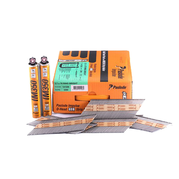 Püstolinael IM350/90 34° 2,8x75mm kuumtsink (2200tk) + 2 gaasi | Puumarket